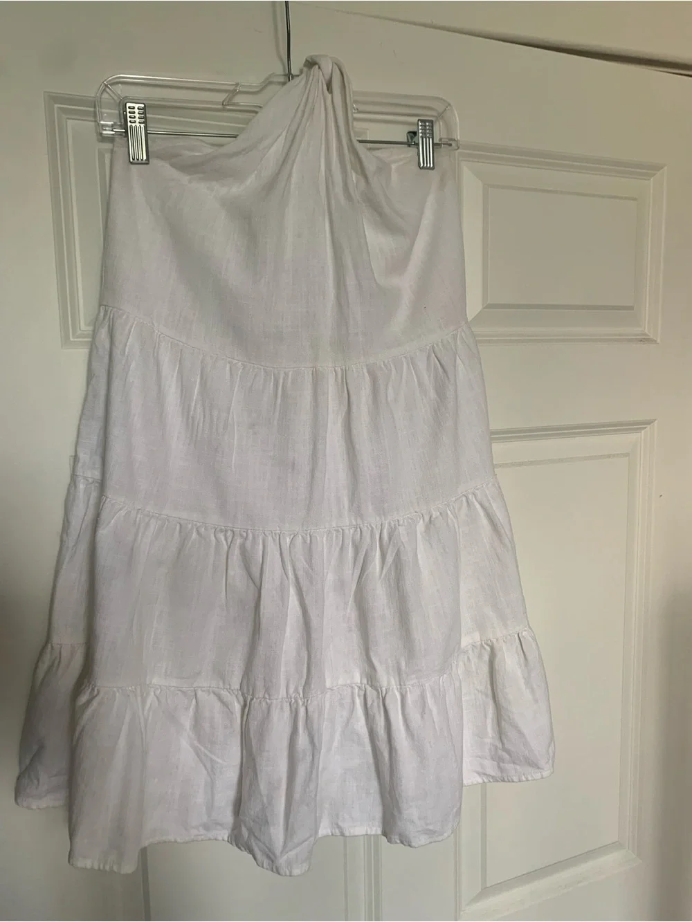 Copper Key | Dresses | Copper Key White Strapless Tiered Sundress ...
